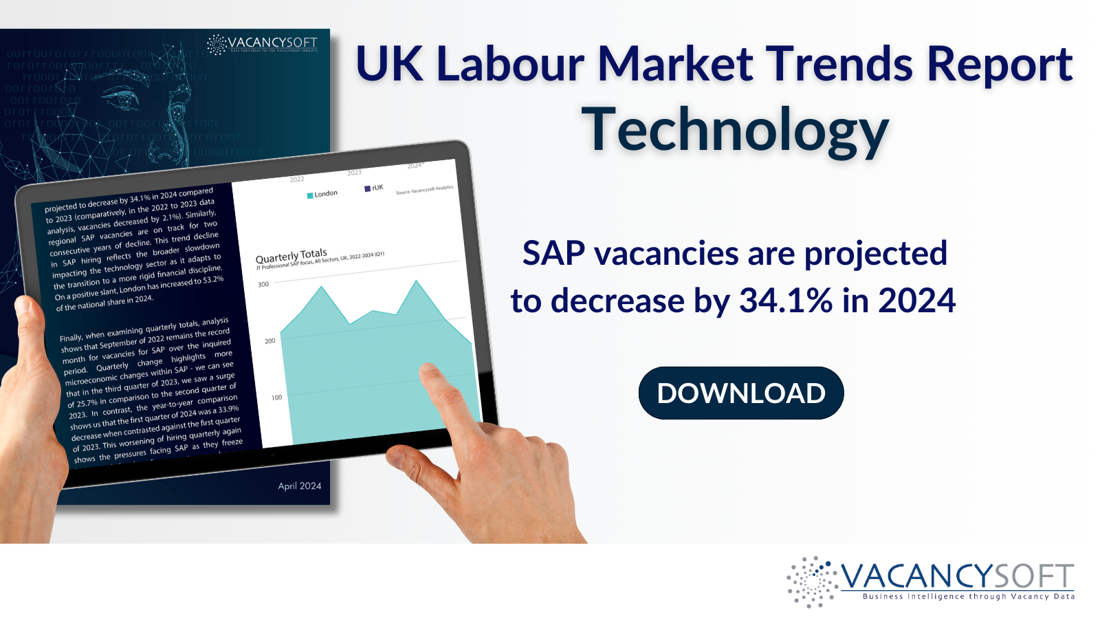 SAP - UK Tech Labour Market Trends, April 2024 - Vacancysoft